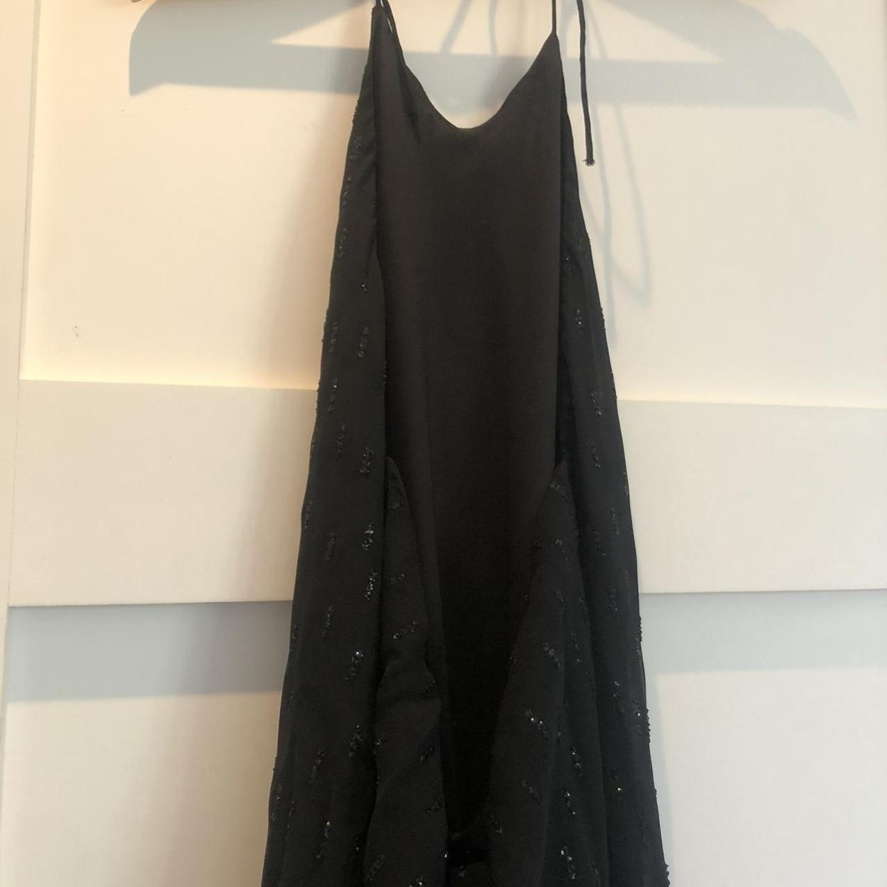 Vintage full length sparkly principles black evening... - Depop