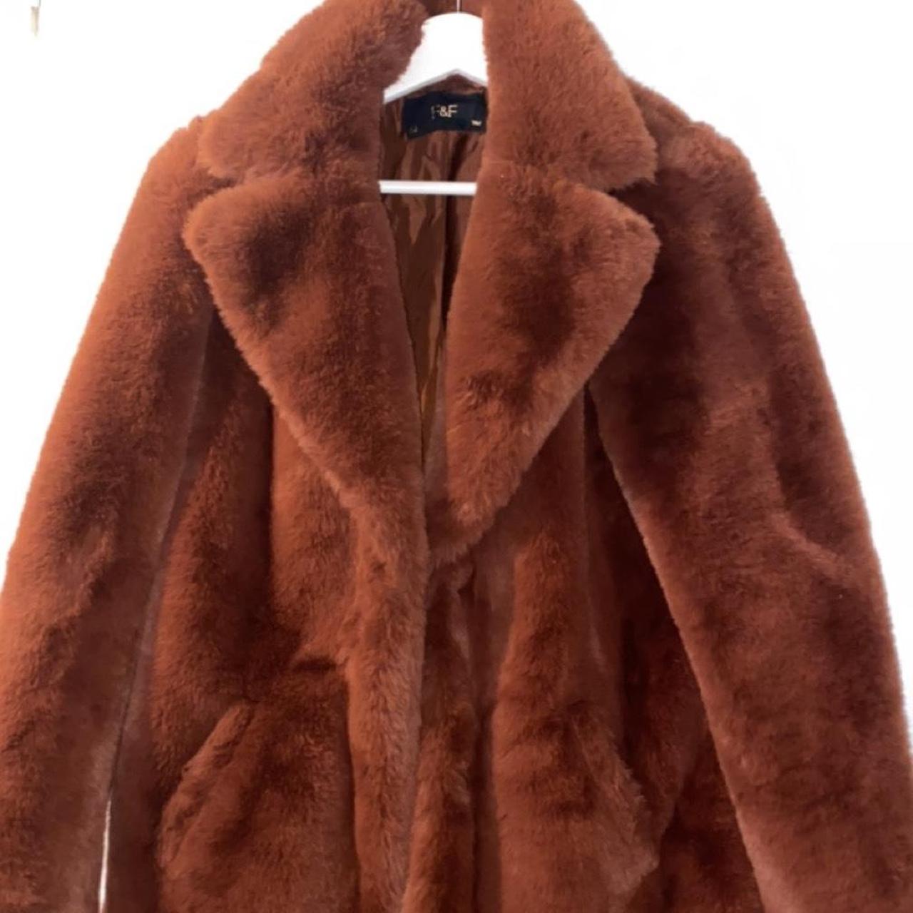 Gorgeous brown faux fur 70’s style coat Message me... - Depop