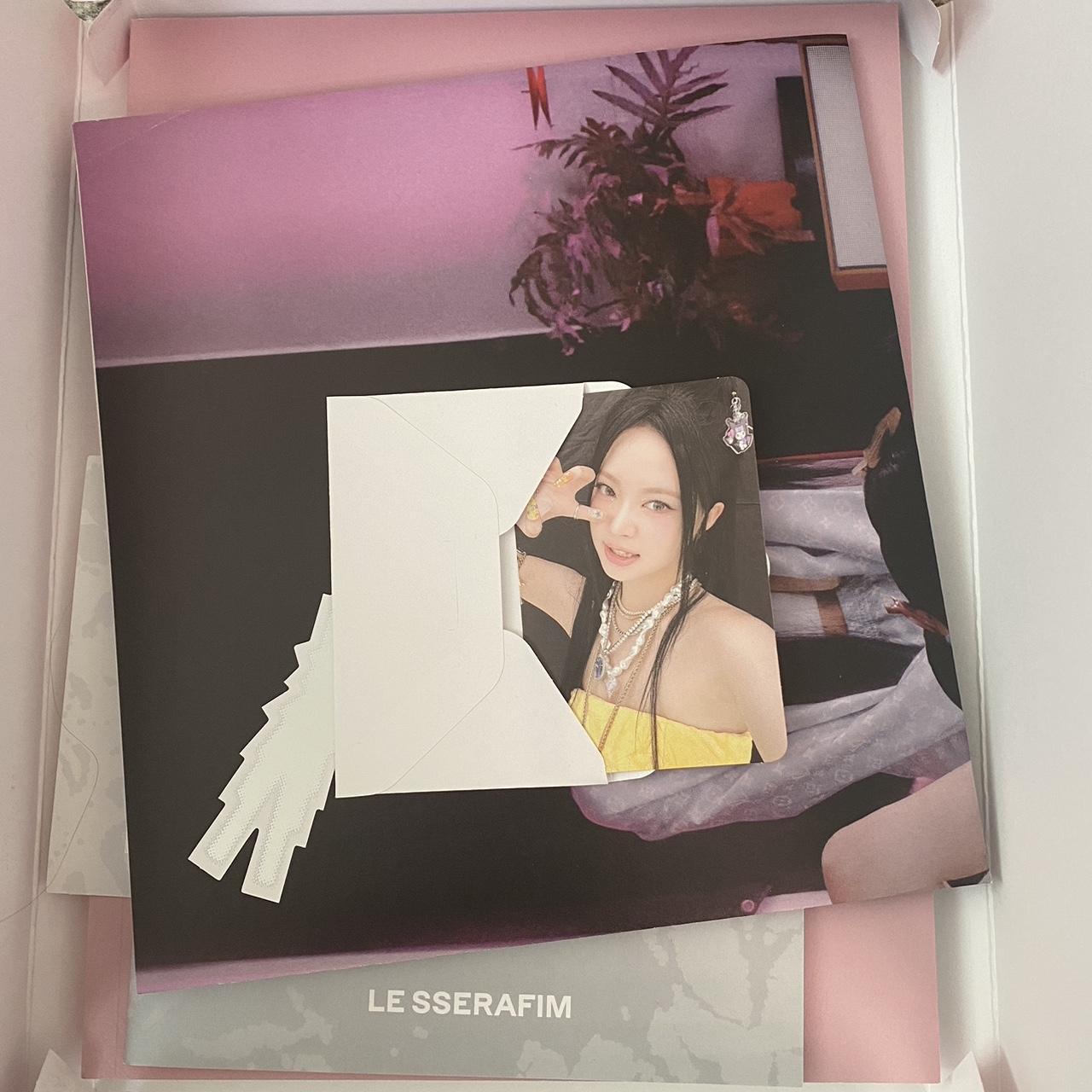 le sserafim easy balmy flex with weverse pob comes... - Depop
