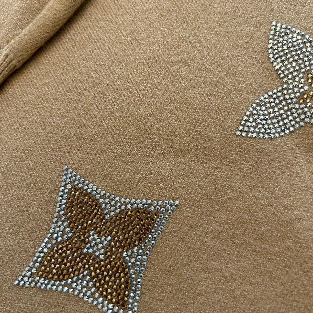 Embellished Jumper with stones in black Super... - Depop