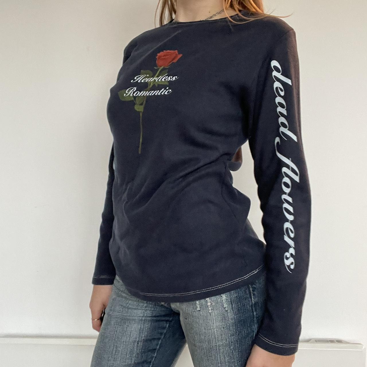 heartless romantic long sleeve graphic print... - Depop