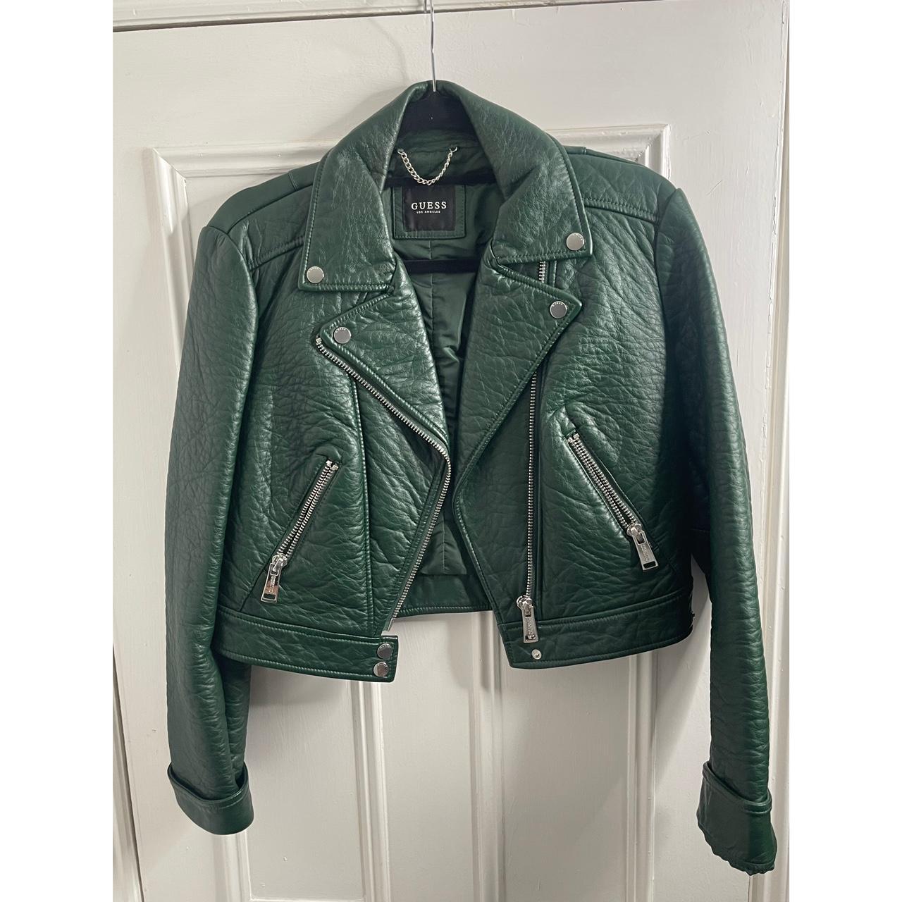 Guess Women's Green Jacket | Depop