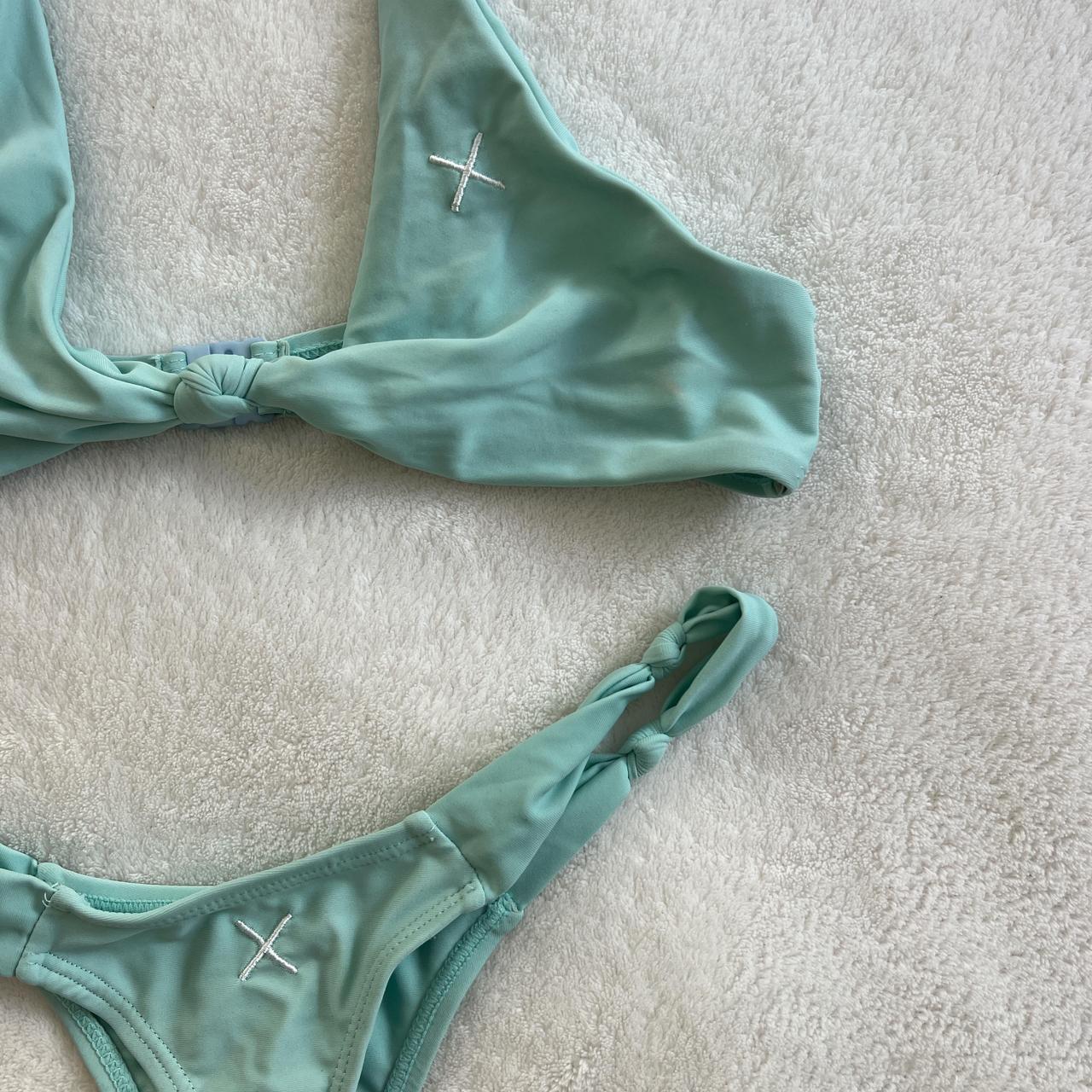 BOUTINELA BABY BLUE BIKINI SET 🐬 - top size small -... - Depop