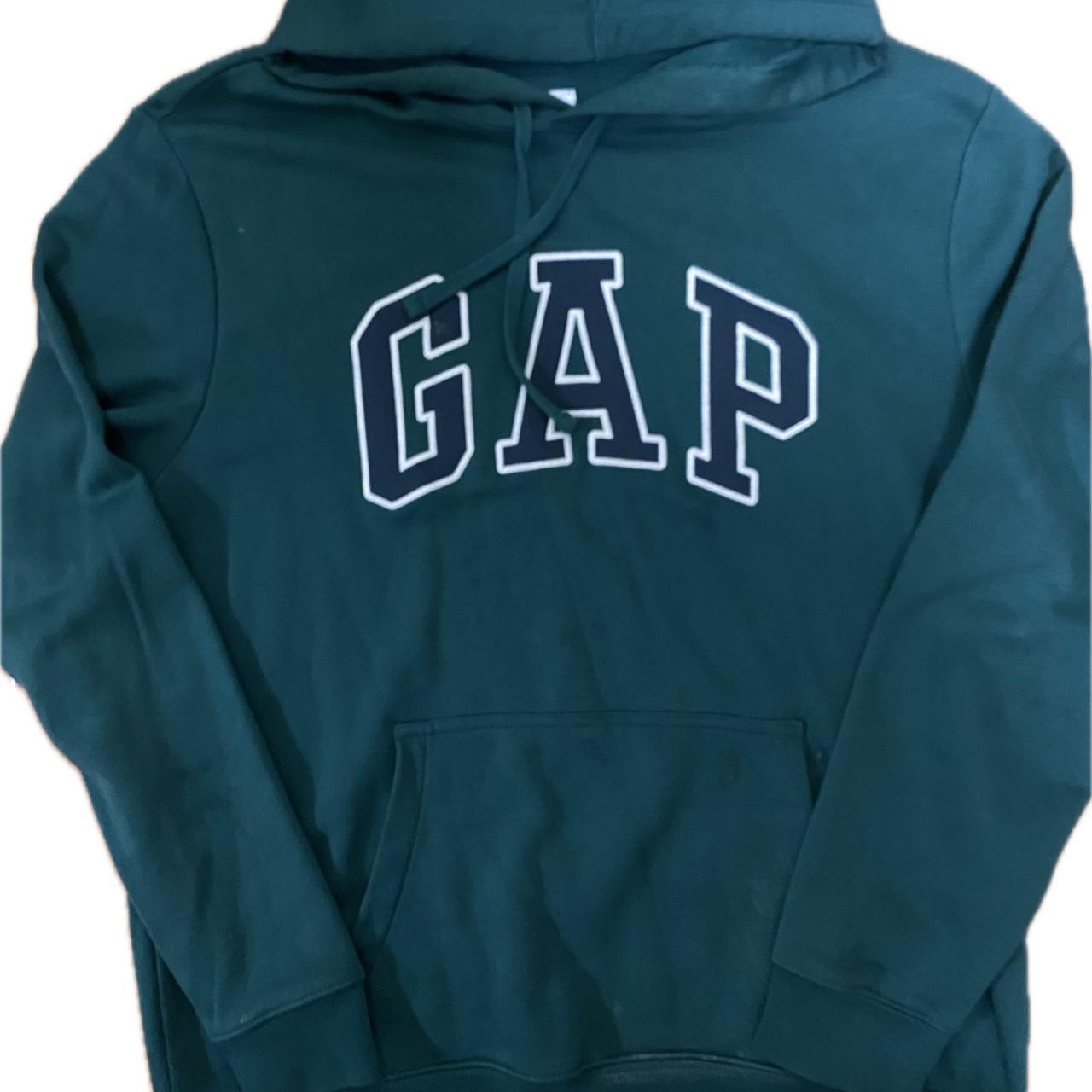 Gap green hoodie Size : L - Depop
