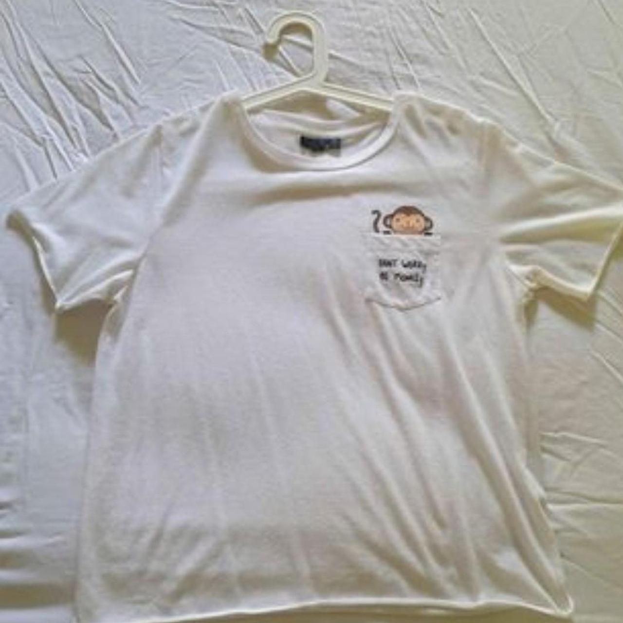 Topshop Don't Worry Be Monkey T-Shirt - Depop
