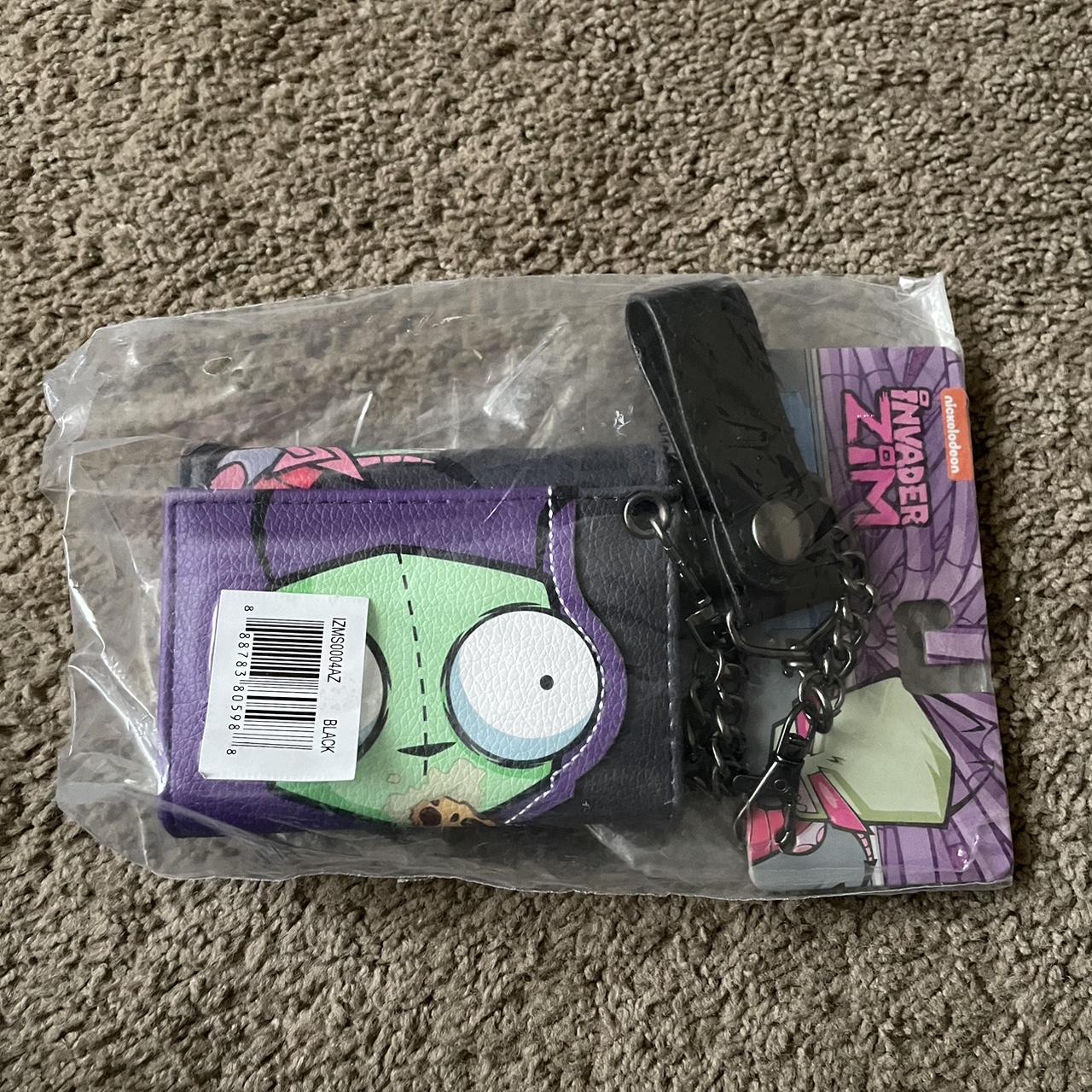 Brand new Gir Invader Zim wallet with keychain and... - Depop