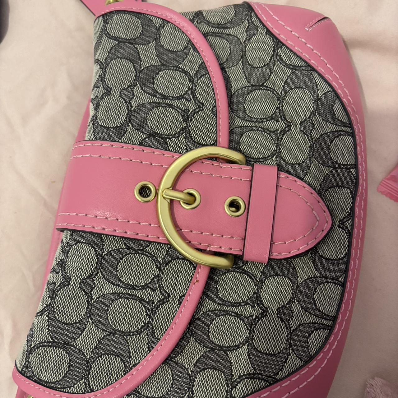 Coach Signature jacquard Soho bag Pink A bit of... - Depop