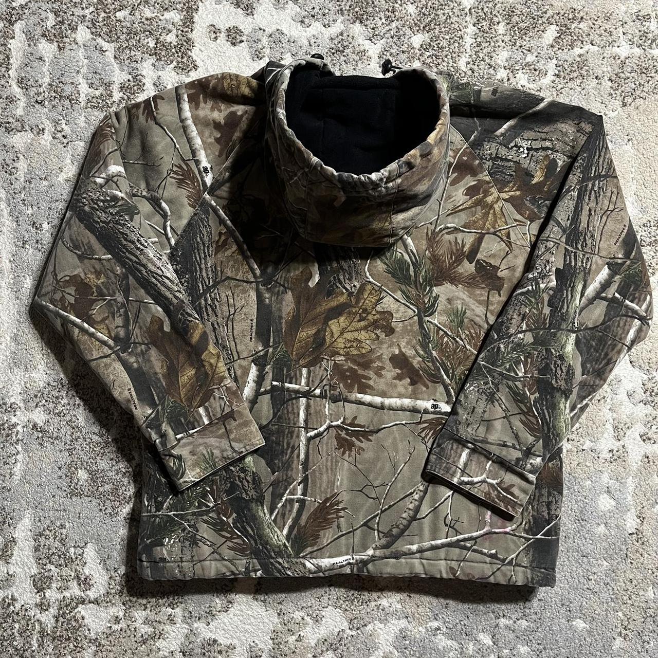 Vintage RealTree Camouflage Insulated Zip Up... - Depop