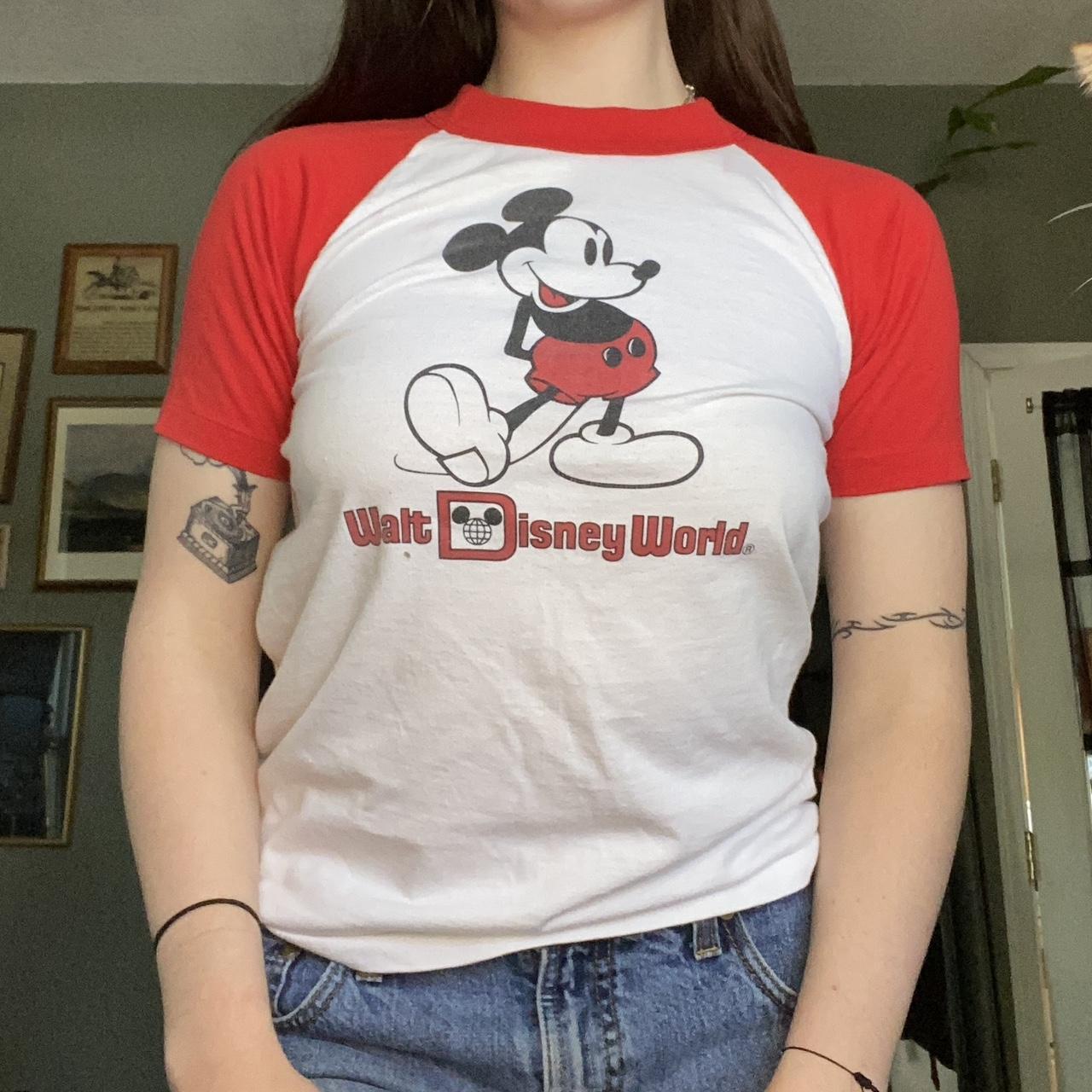 Vintage 80s Disney Ringer Tee Shirt Kids XL or... - Depop