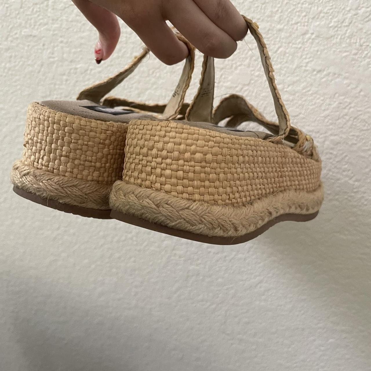 Vintage 90s 2000s y2k BONGO platform slip on sandals... - Depop