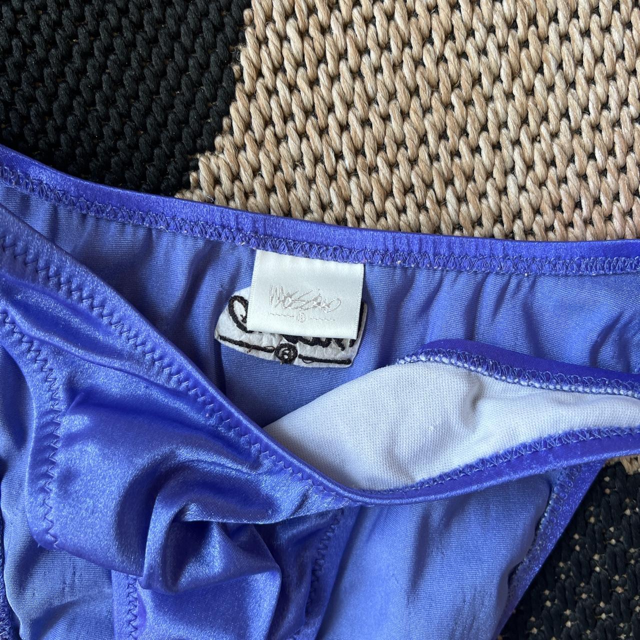 Vintage mossimo metallic purple bikini. Size... - Depop
