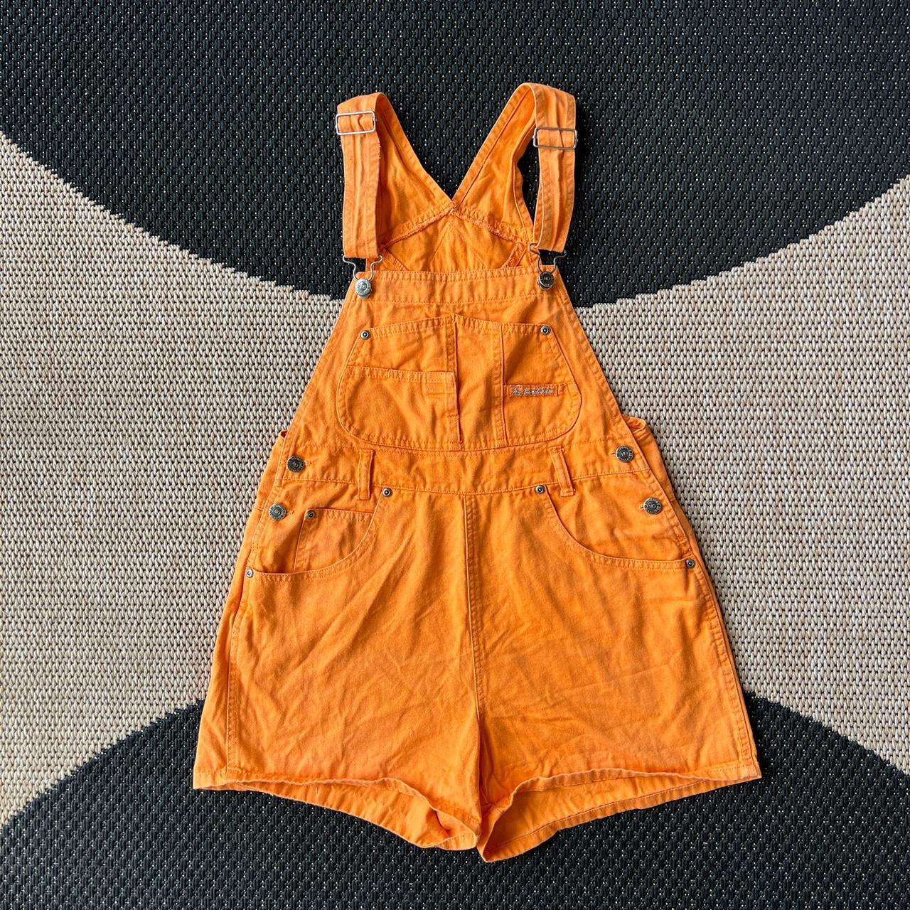 Vintage no boundaries orange overalls. Tagged a... - Depop