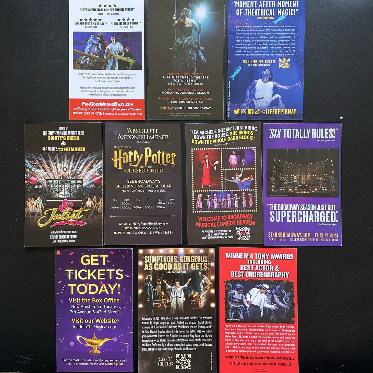 Various Broadway Small Window Card style Flyer... - Depop