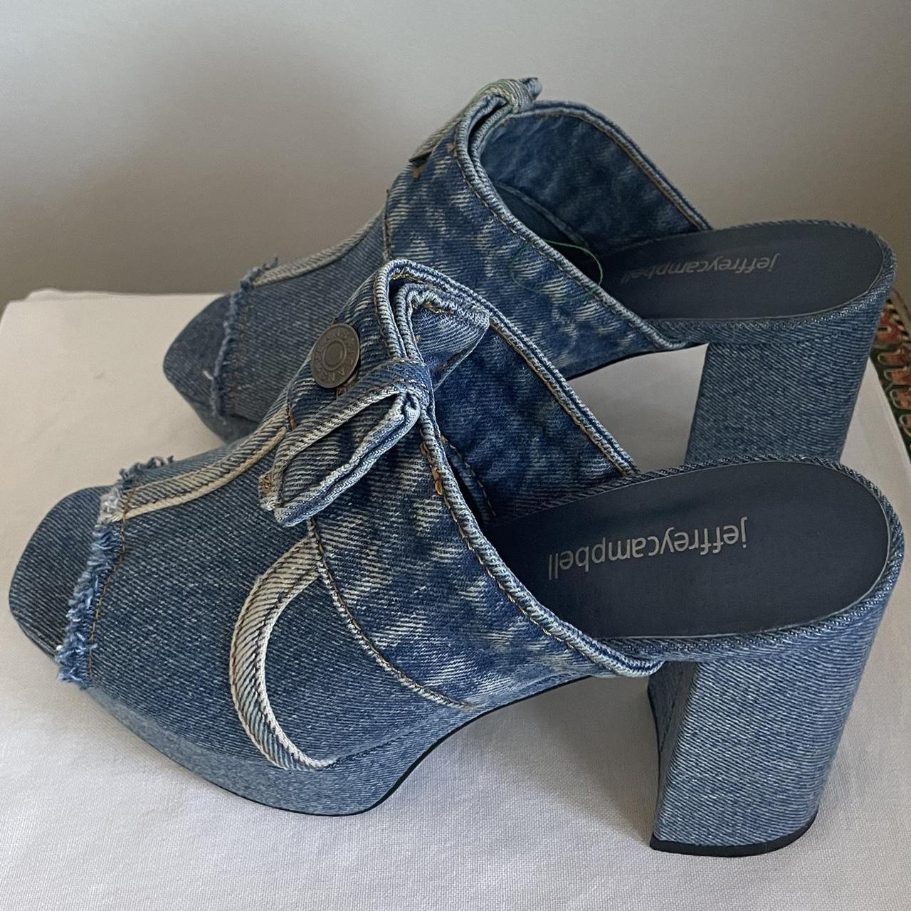 Jeffrey Campbell Denim Clogs - Brand: Jeffrey... - Depop