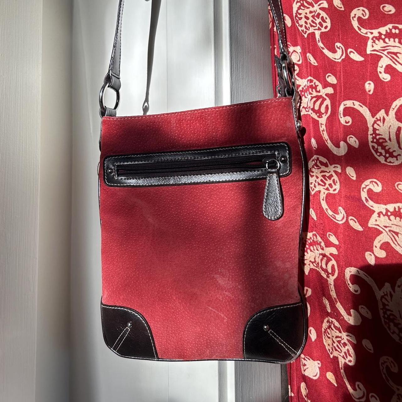 red cross body bag - Depop