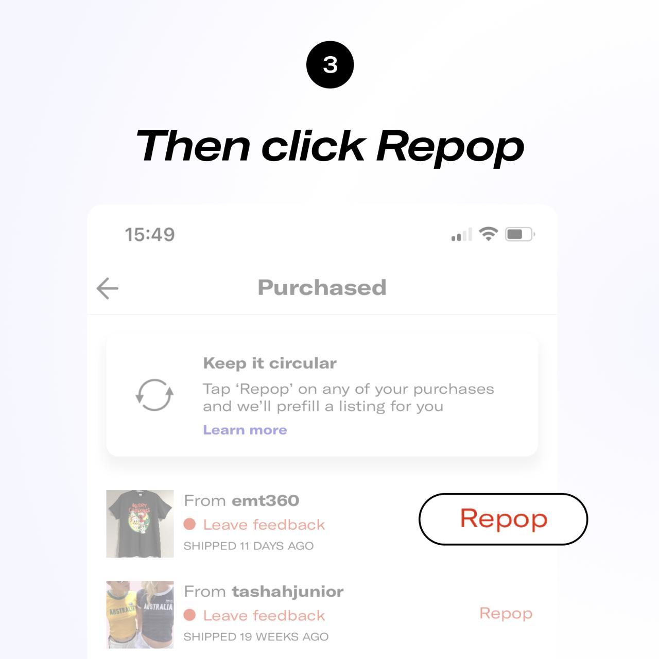 Repop is a tool that lets you quickly re-list items... | Depop