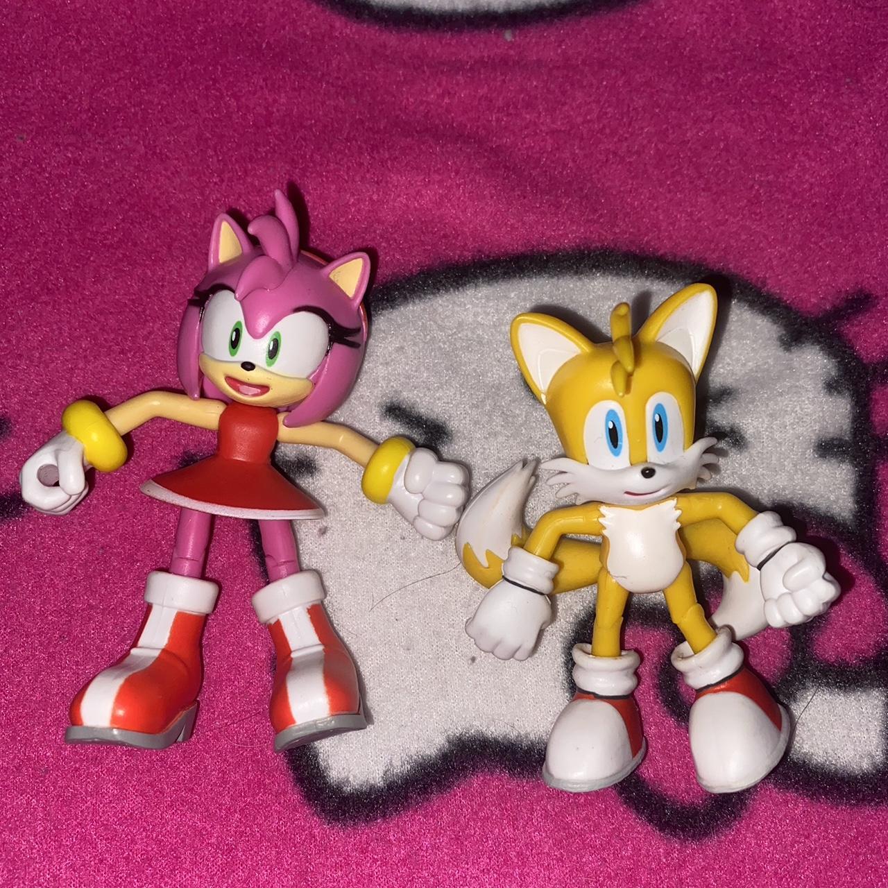 sonic Amy and Tails figures message before buying! 🦇... - Depop