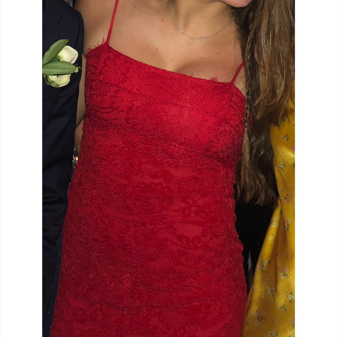 🫧Revolve Red Lace Dress🫧 Wore for prom!! Either... - Depop