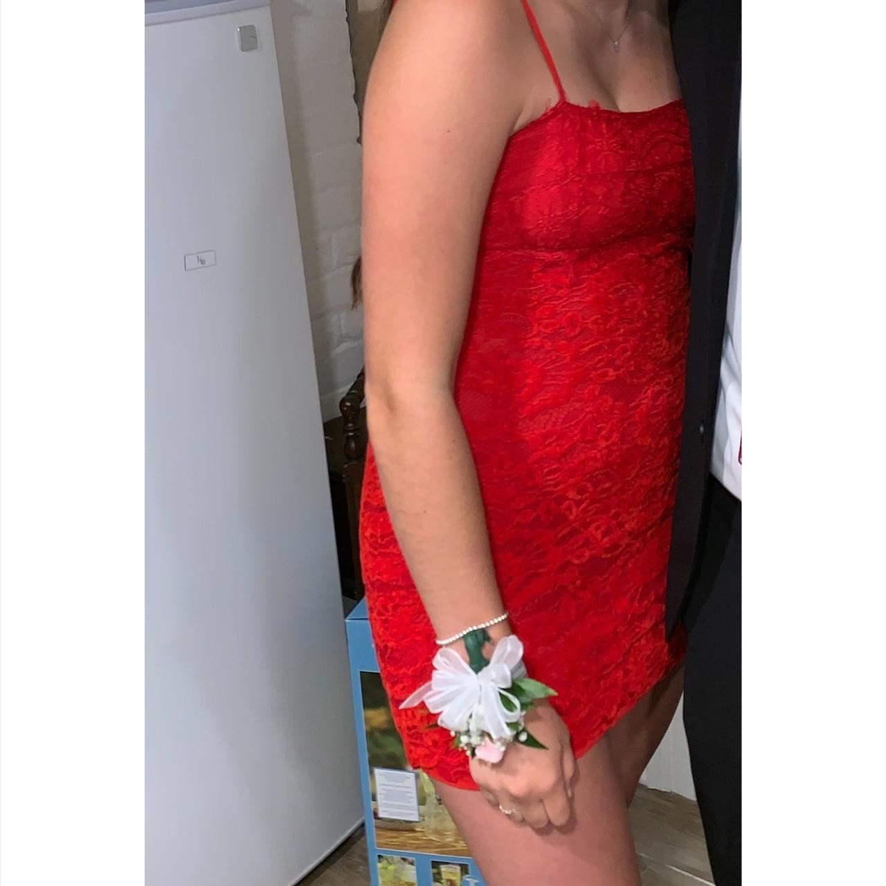 🫧Revolve Red Lace Dress🫧 Wore for prom!! Either... - Depop