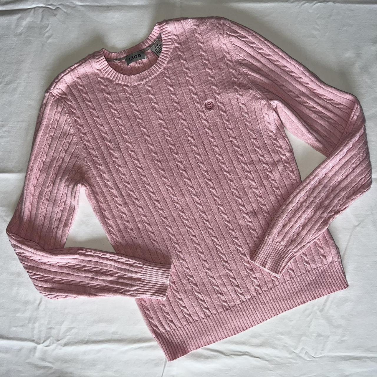 Izod Women's Pink Jumper | Depop