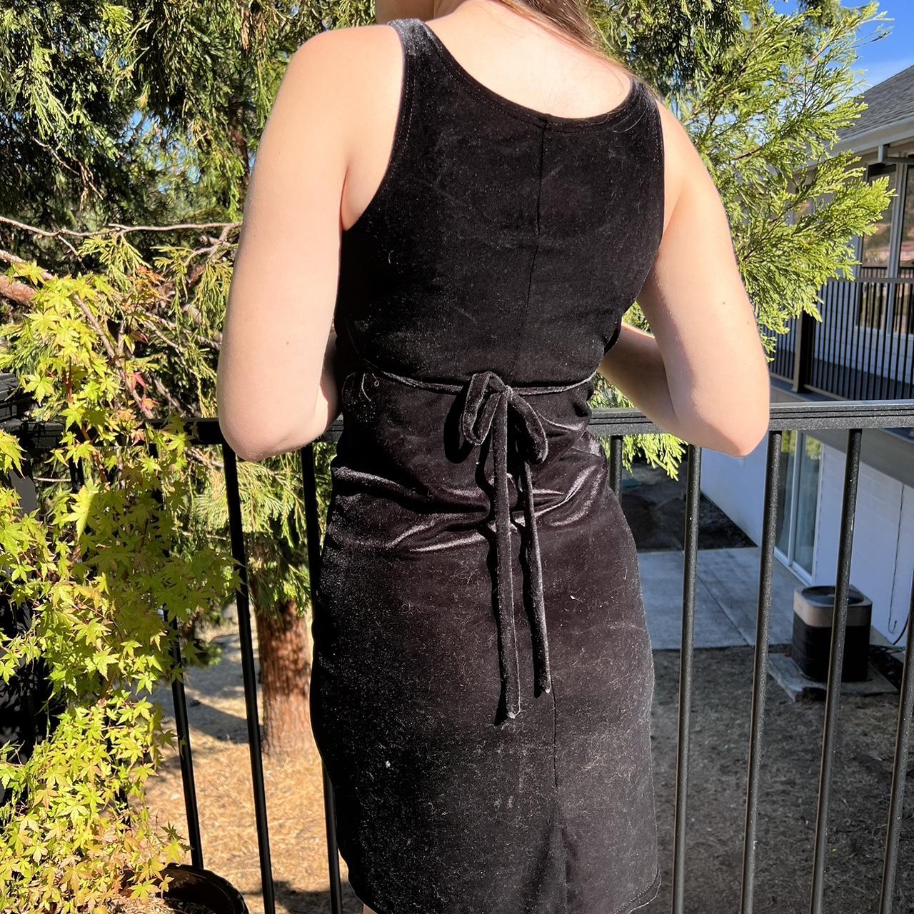 black velvet mini dress🪩🎬 depop payments only... - Depop