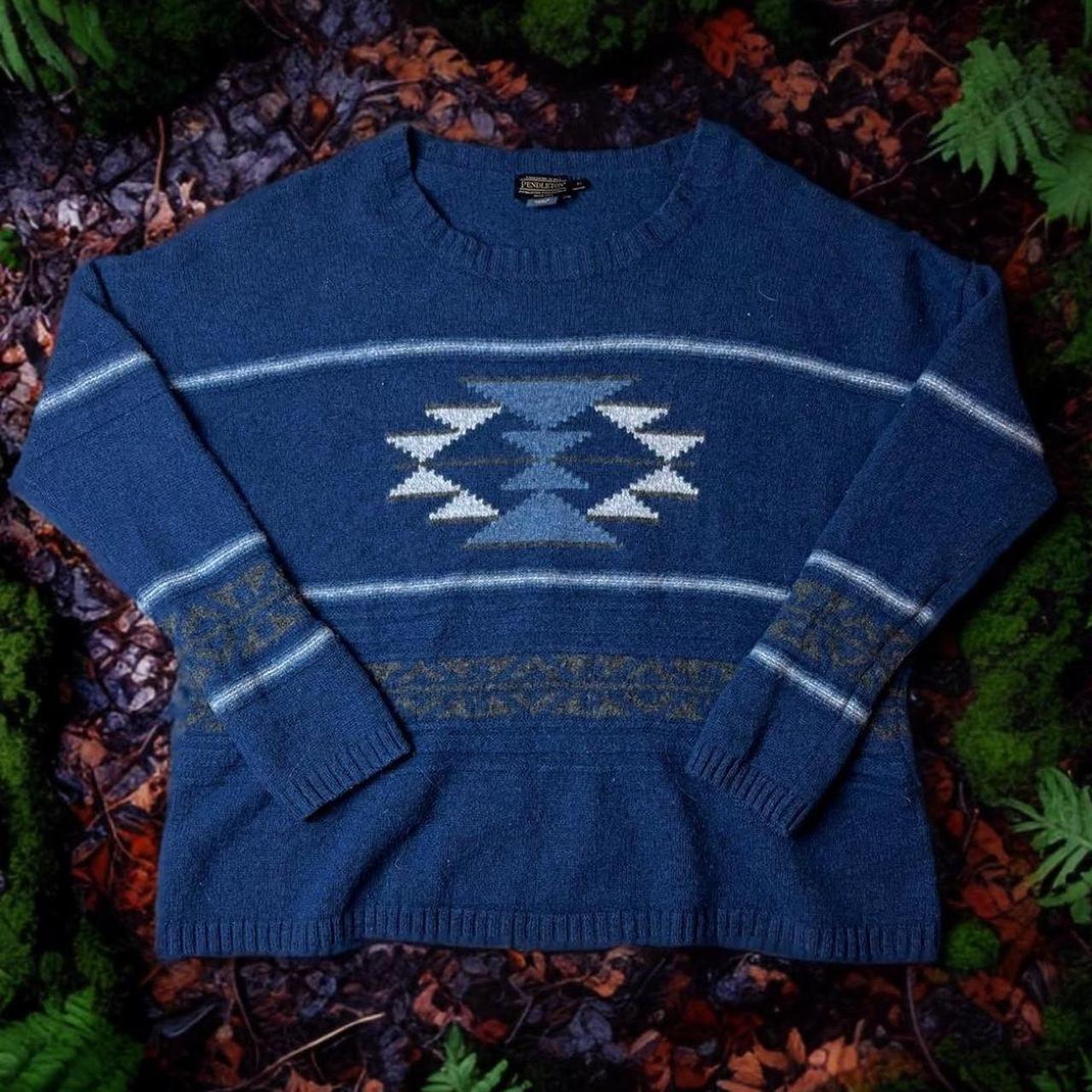 pendleton wool sweater super good condition. sized... - Depop