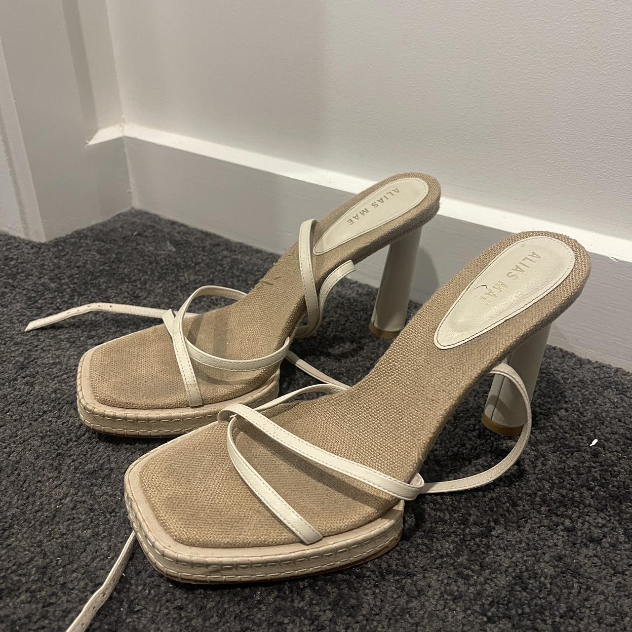 Alias Mae Giorgia heels in bone Good condition, few... - Depop