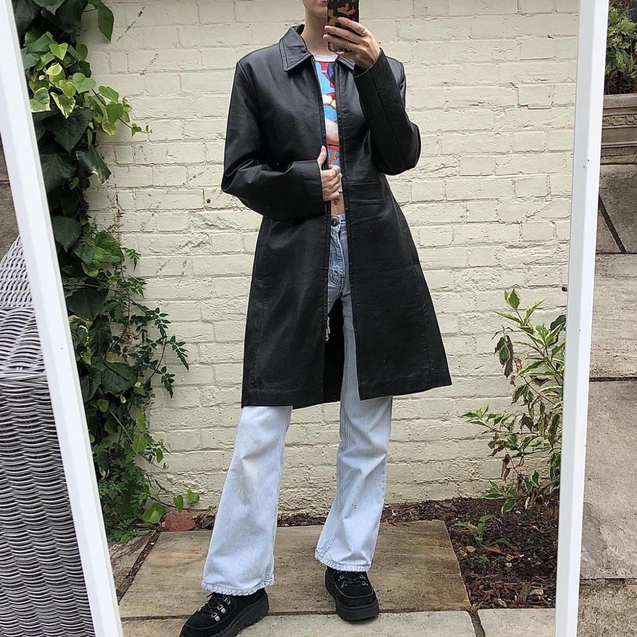 The most perfect vintage real leather matrix jacket... - Depop