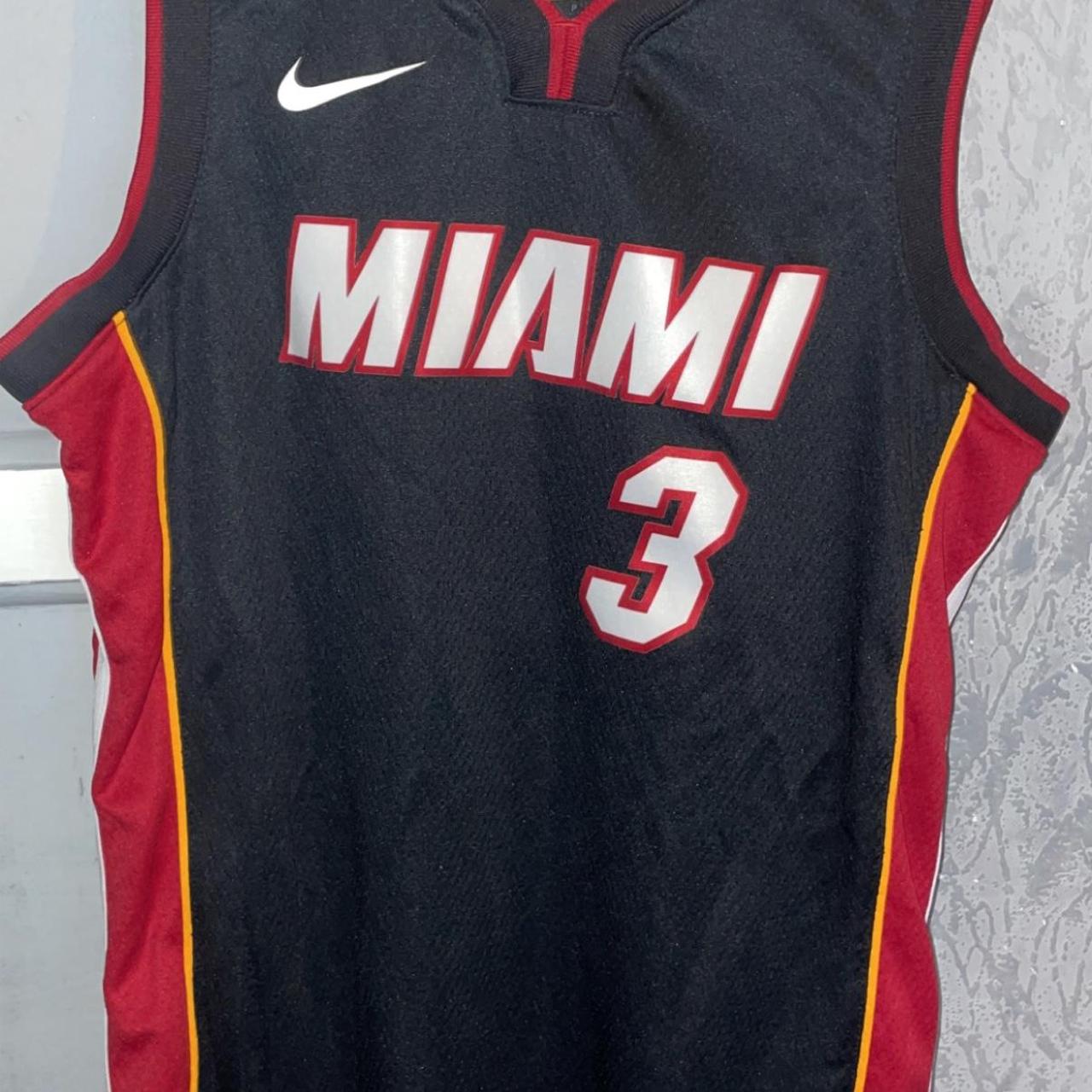 Authentic Miami heat NBA jersey with wade 3 on the... - Depop