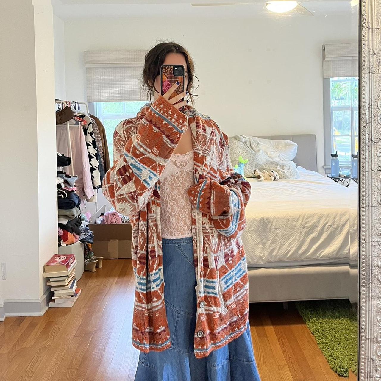 American Rag Cotton cardigan Giving free people... - Depop