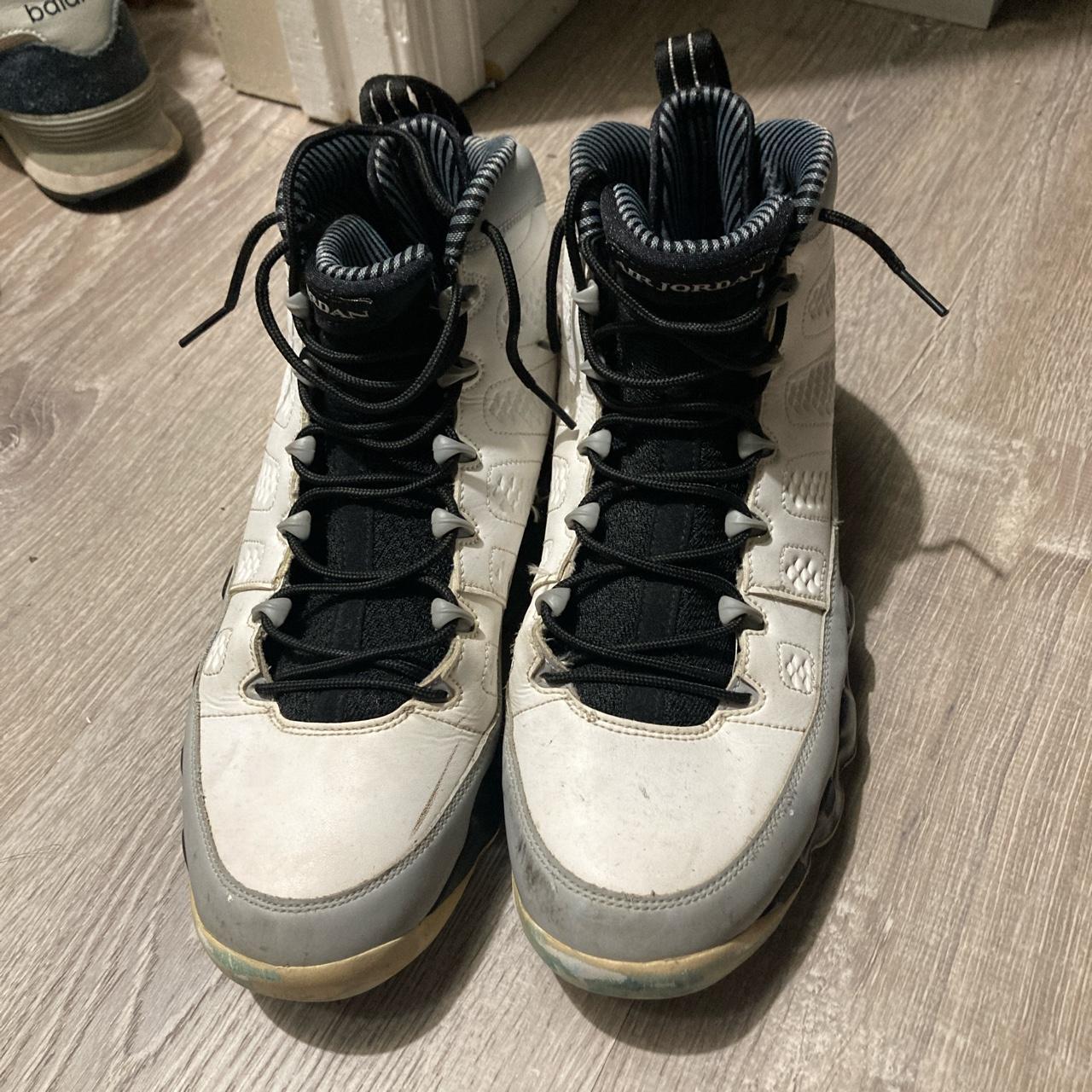 AIR JORDAN RETRO BARON 9s USED & ABUSED FLAWS SHOWN - Depop