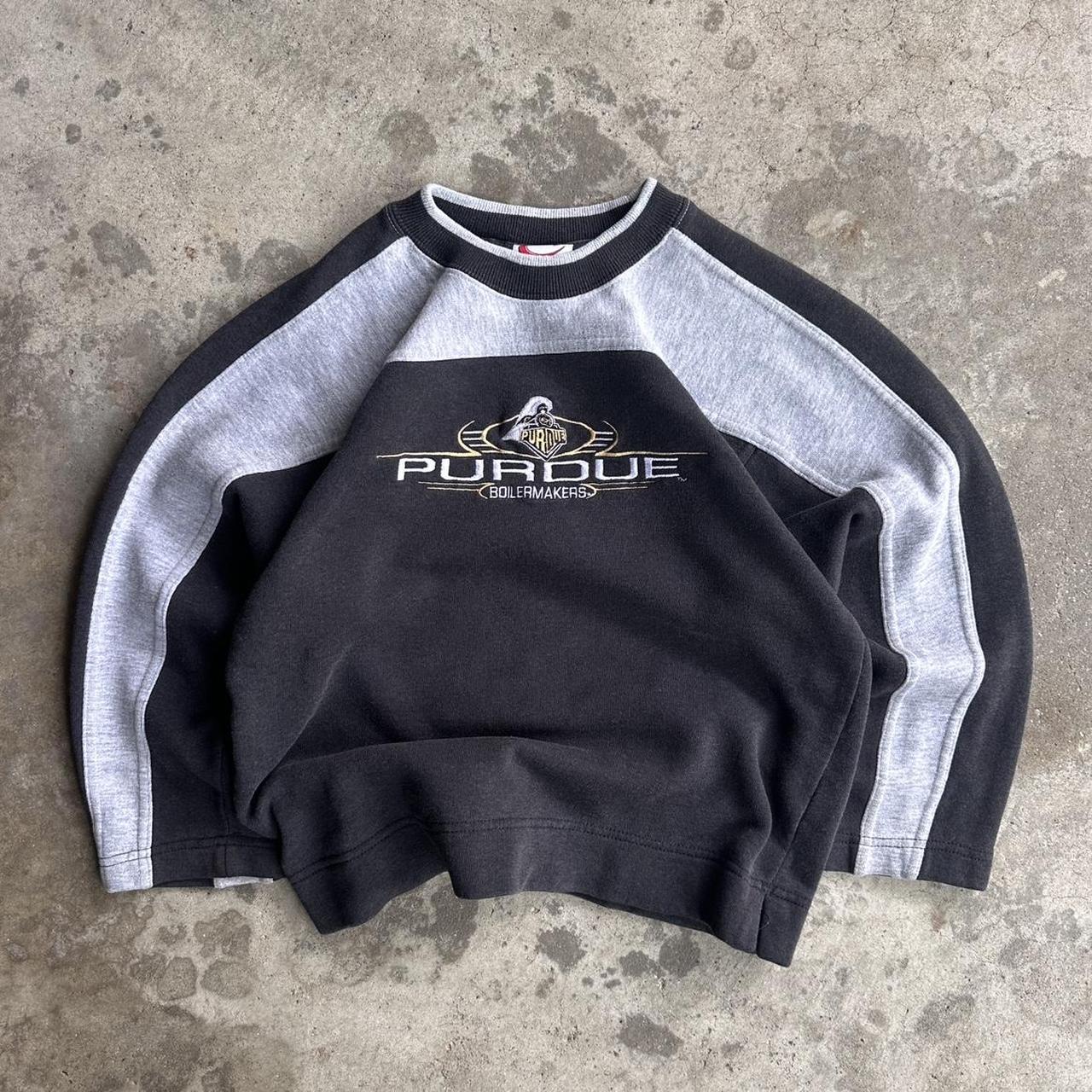 Vintage 90s Purdue College Sweatshirt 17x21 - size... | Depop