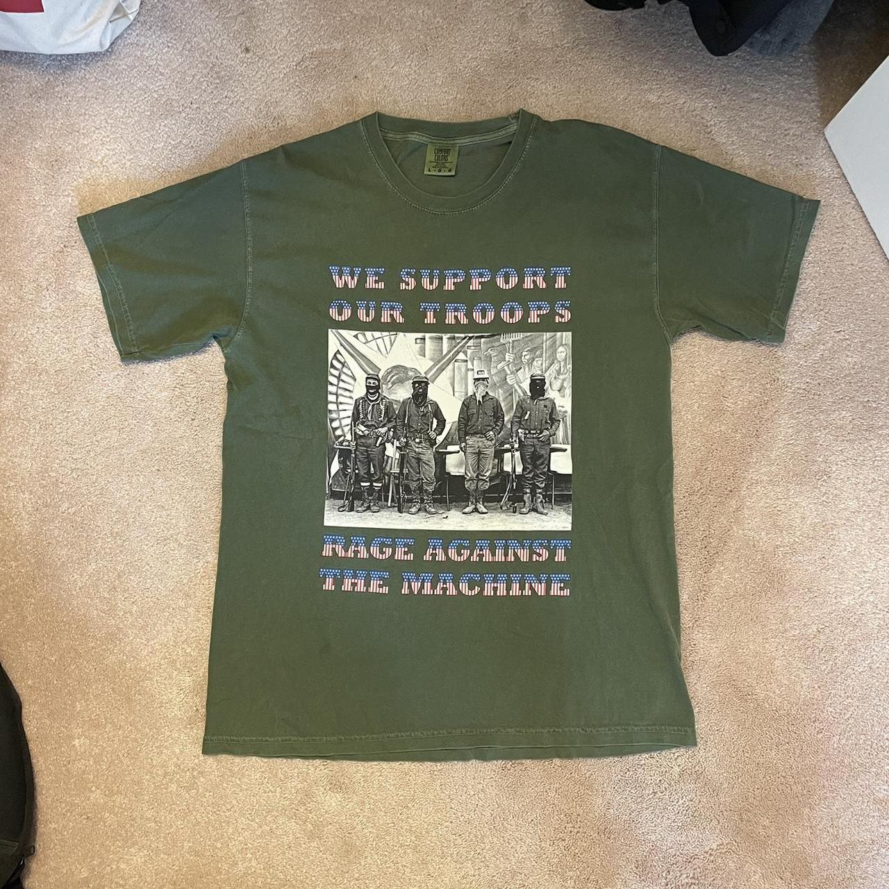 rage against the machine “Support Our Troops”... - Depop