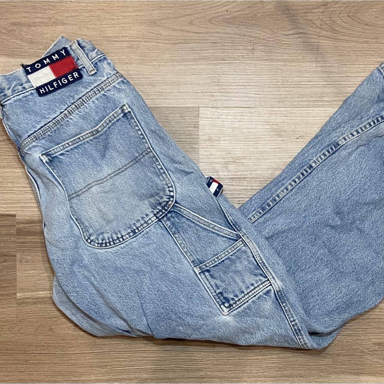 Vintage Tommy Hilfiger carpenter jeans with perfect... - Depop