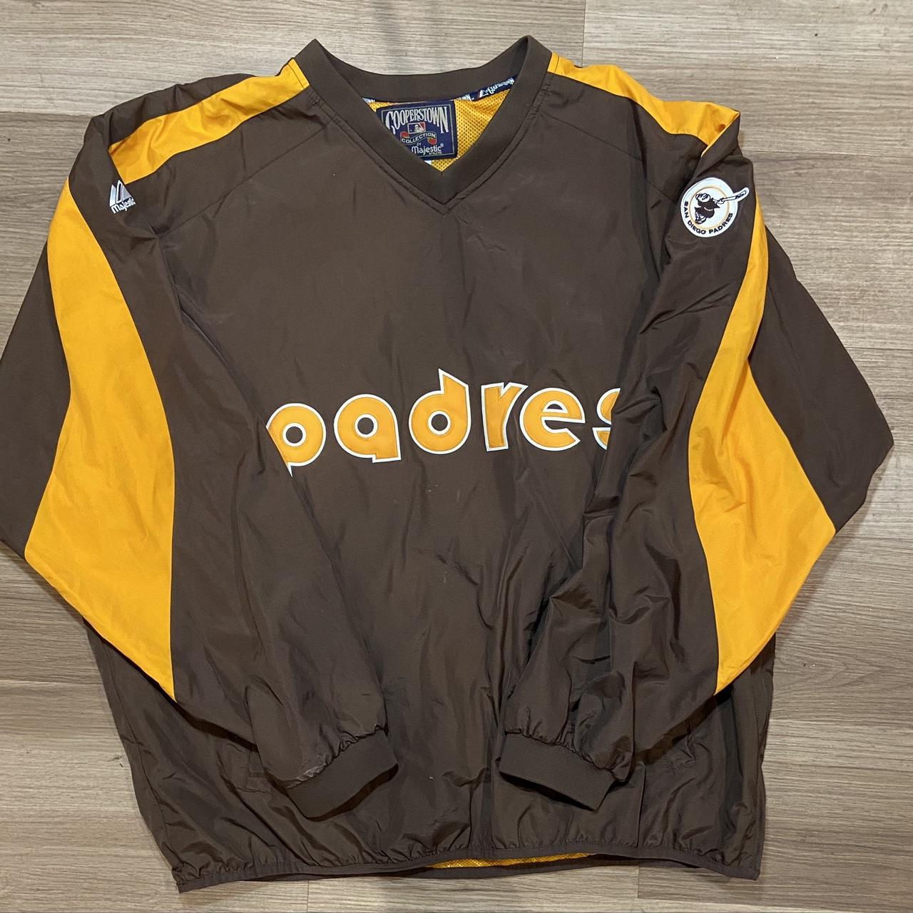Vintage San Diego Padres quarter zip crewneck - Depop