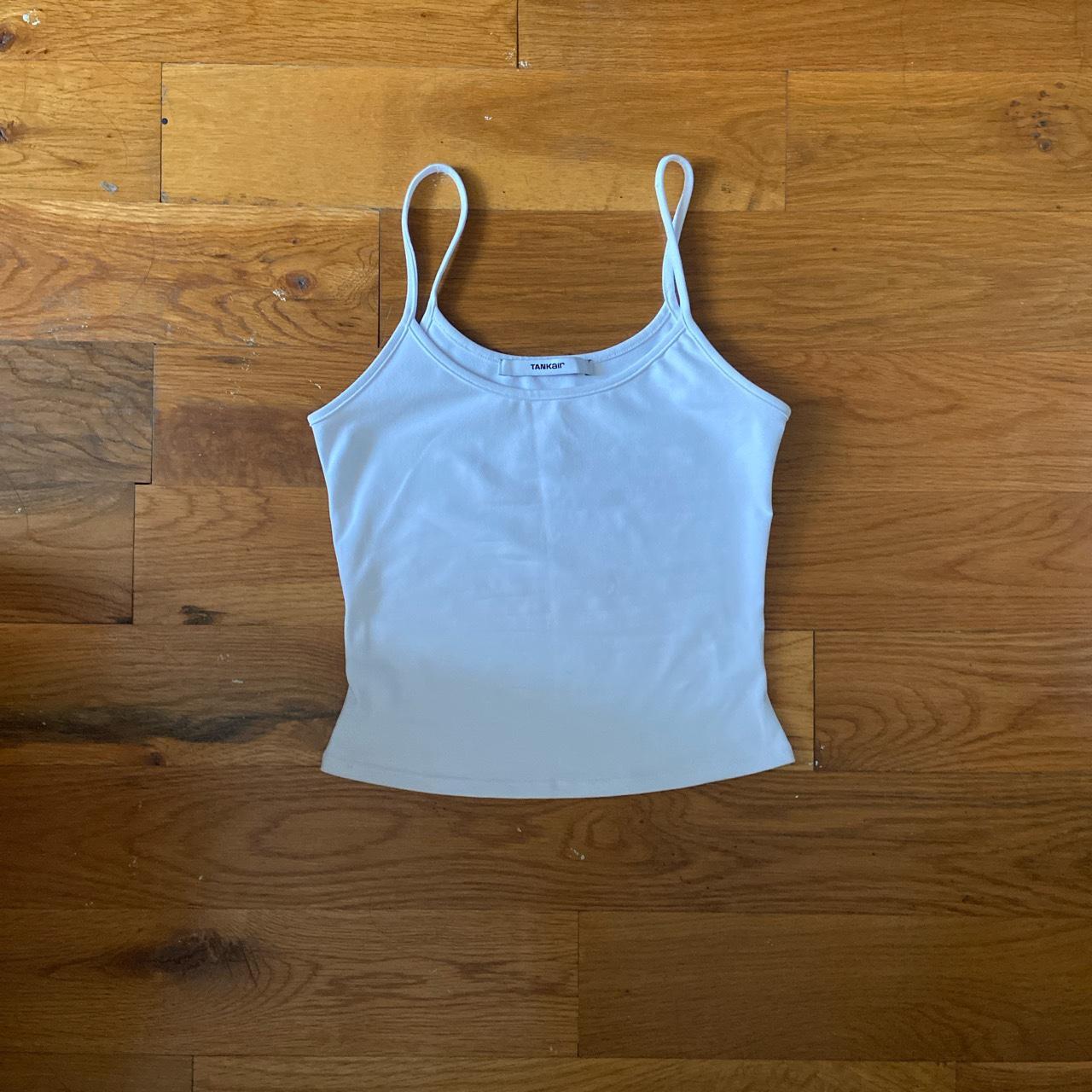 tank air studio tank in white, size xs 🐇 #tankair... - Depop