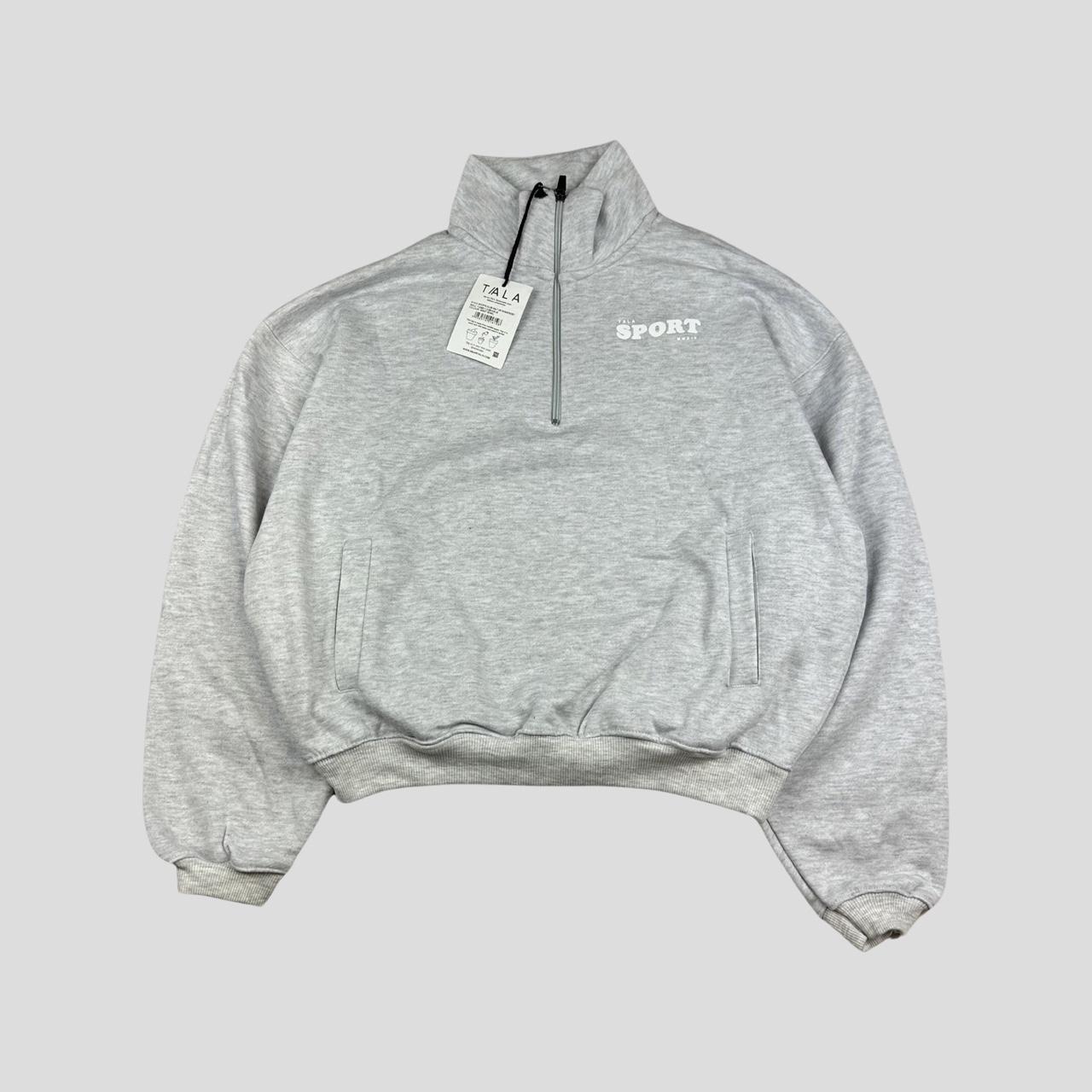 Tala Sports Club Half Zip Sweatshirt Grey Marl brand... - Depop