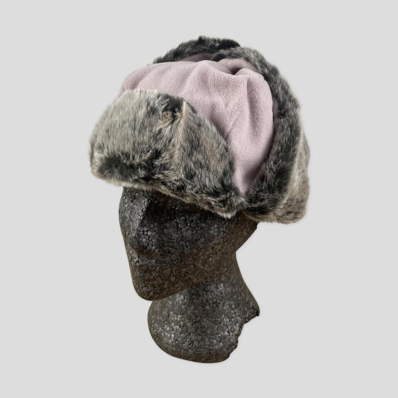 SMALL/MEDIUM Vintage Nike faux fur ushanka hat in... - Depop
