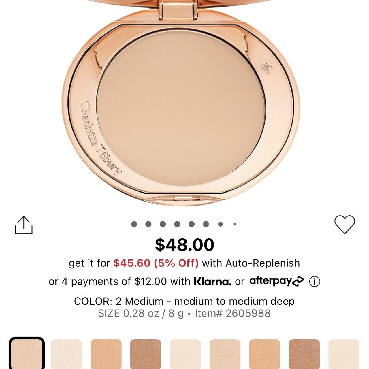 mini charlotte tilbury pressed powder in medium 🫶🏼... - Depop