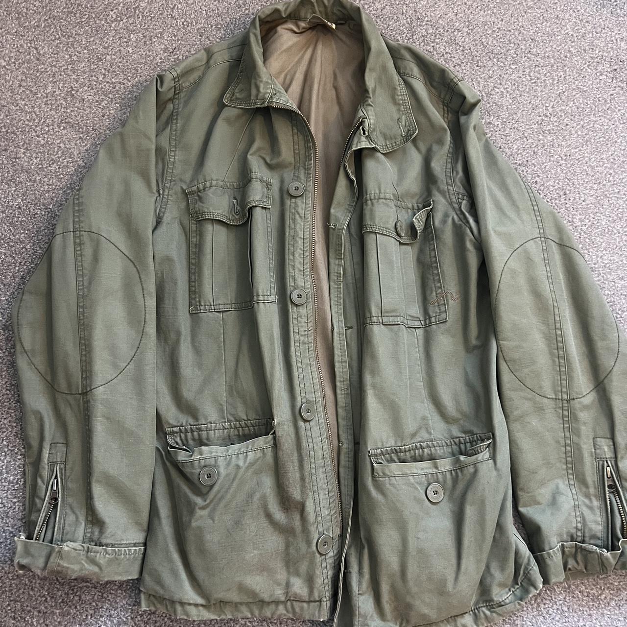 Old school Khaki green Kangol military styled... | Depop