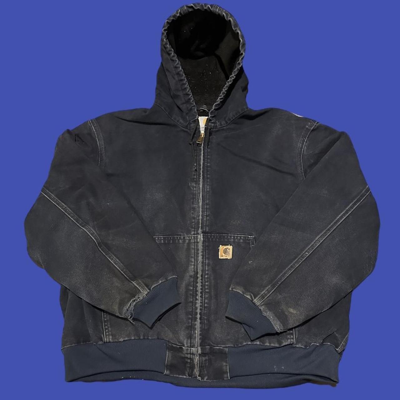 Vintage Distressed Navy Duck Carhartt Workwear... - Depop