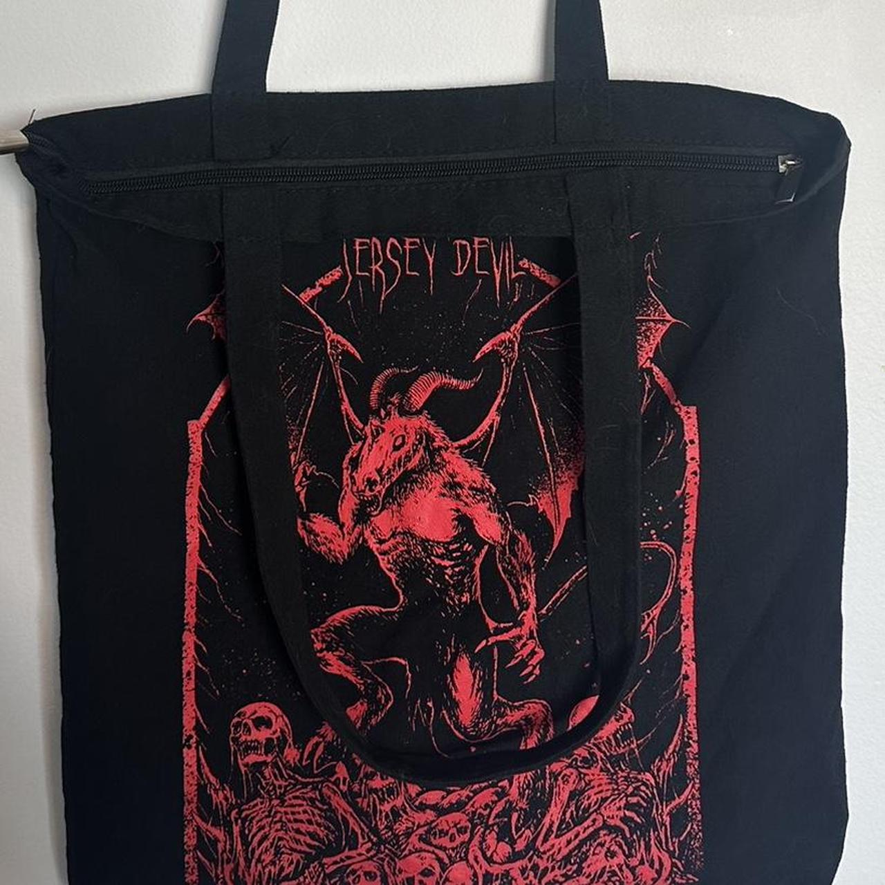 Vampire Freaks Jersey Devil tote bag - black and... - Depop