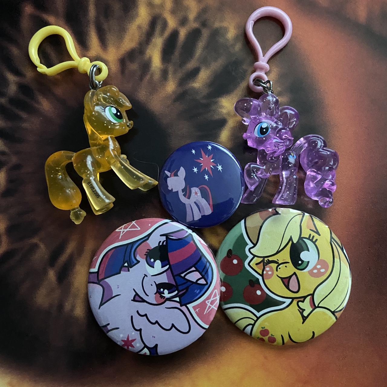 MLP Mini Lot (3 pins and 2 pony keychains) #mlp... - Depop