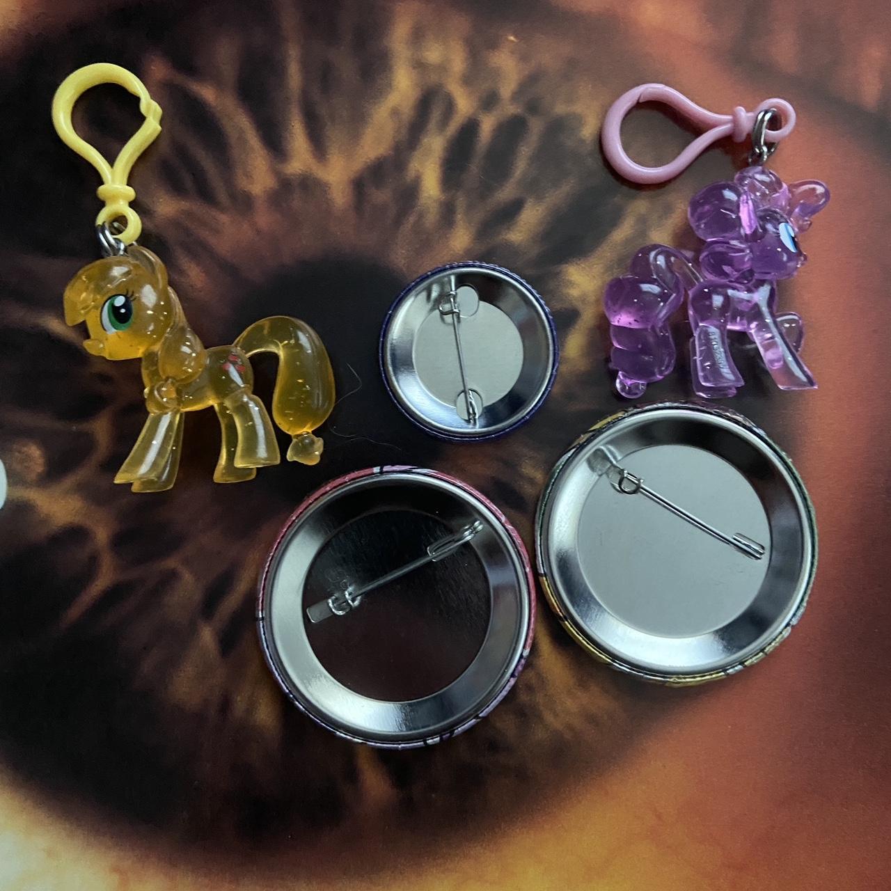 MLP Mini Lot (3 pins and 2 pony keychains) #mlp... - Depop