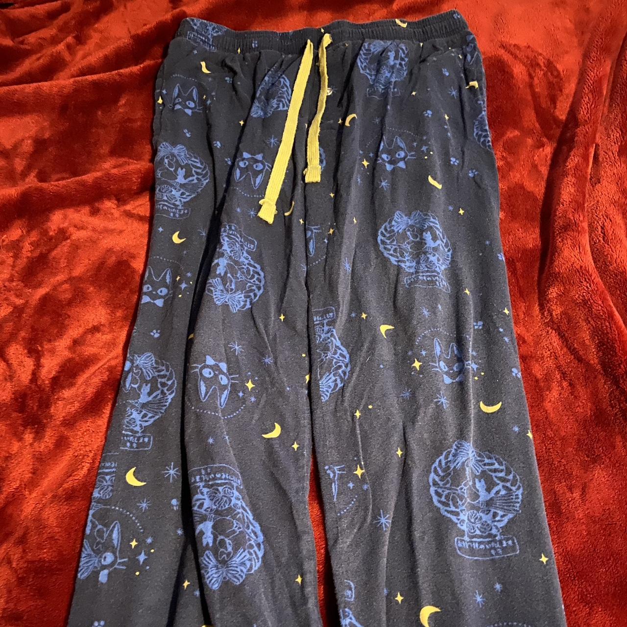 Hot Topic Men's Navy and Blue Pajamas | Depop