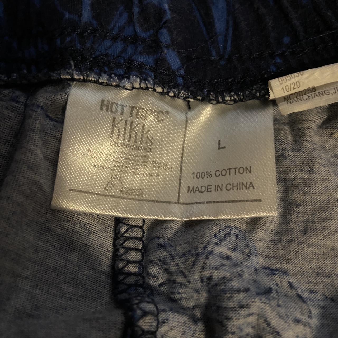 Hot Topic Men's Navy and Blue Pajamas | Depop