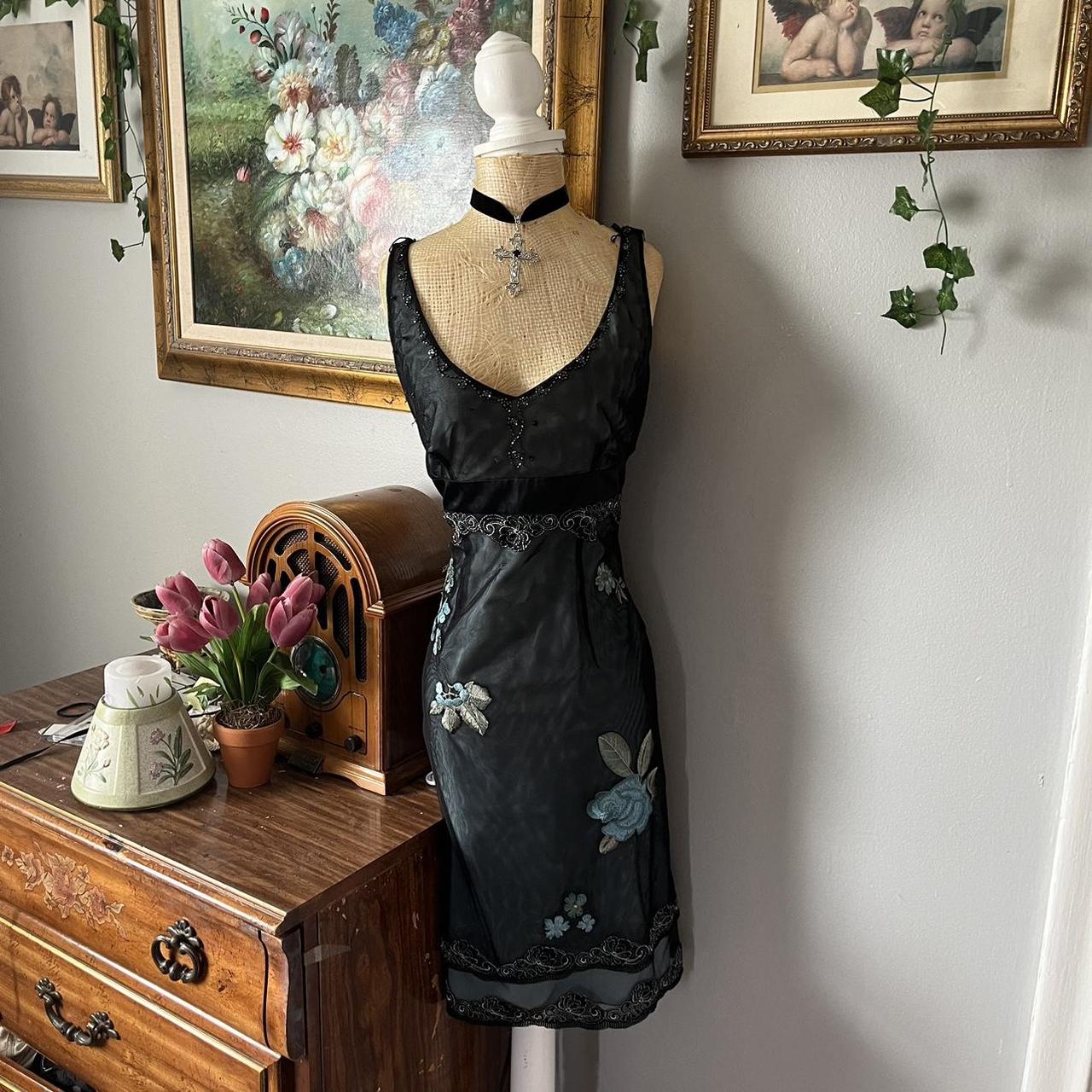 adriana papell midi dress 🌙 waist 28 chest 36 hip 36... - Depop