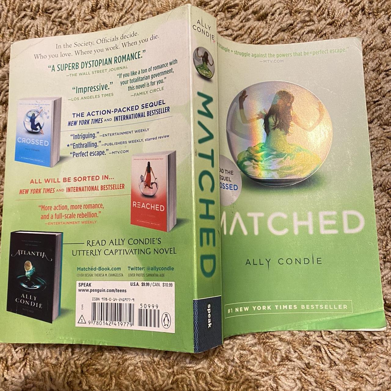Ally Condie’s ‘Matched’ Book Trilogy Series *Please... - Depop