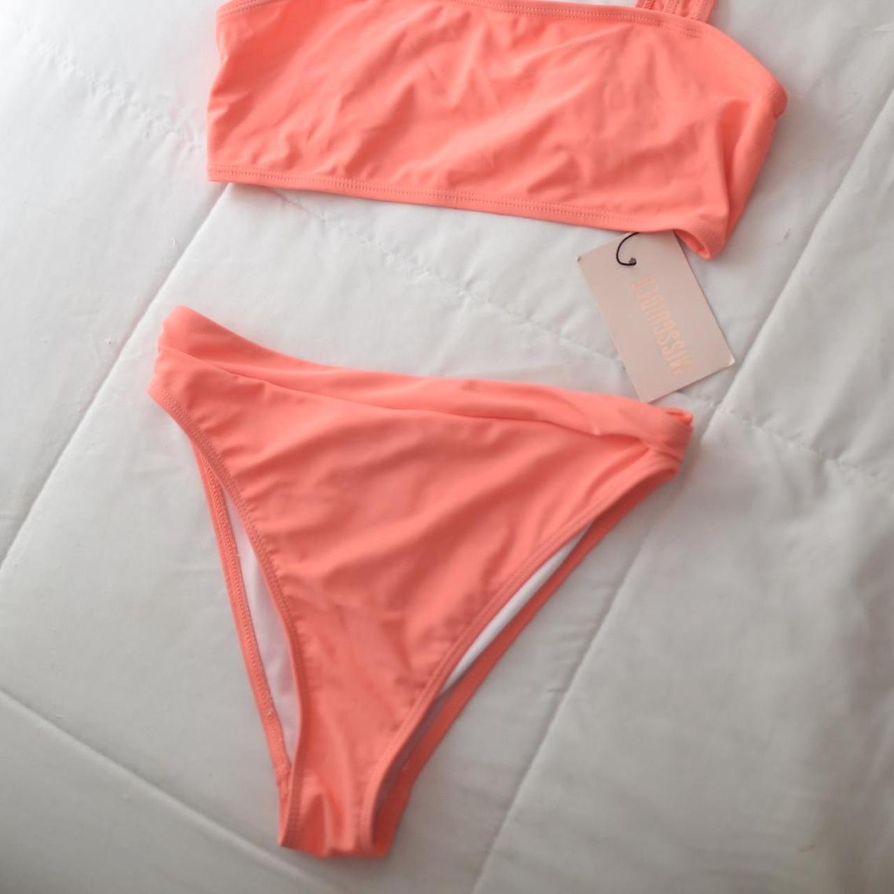 NWT Missguided Bikini Neon orange Makes you look so... - Depop