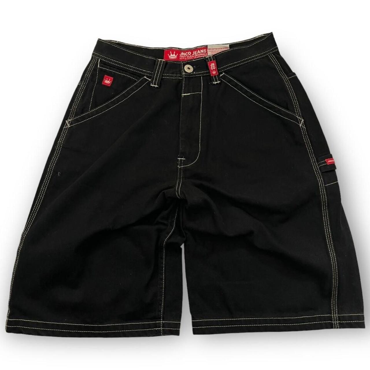 JNCO crown vintage skater hip-hop baggy bolo jorts... - Depop